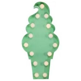 MARQUEE LIGHTS LED Dekolicht "Icecream", grün, 15, H: 31cm, 1 Stk., Leuchten, Wandlampe,Tischlampe Eis, Eistüte, Eiscreme 15 Leuchtmittel - 11x23 cm, Deko-Leuchte LED Dekoleuchte Deko-Lampe
