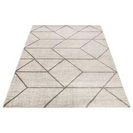 Teppich Wecon Home "Bossa Lounge", beige, B:133cm H:10mm L:200cm, Kunstfaser, Teppiche, Teppich, 3D-Design, Kurzflor, Wohnzimmer
