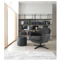 Drehsessel Trendmanufaktur "Mira, Loungesessel", grau (graphite, grau), B:83cm H:85cm T:80cm, 92% Polyester, 8% Nylon;100% Polyester, Sessel, in zeitlosem, modernen Stil mit praktischer Drehfunktion