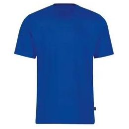 T-Shirt TRIGEMA "TRIGEMA T-Shirt aus 100% Baumwolle", M&auml;dchen, Gr. 92, blau (royal), Single Jersey, 100% Baumwolle, Basic, lang, Rundhals, Shirts T-Shirt
