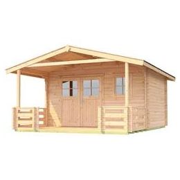 Gartenhaus Weka "111 B Gr.1, 28 mm, natur", beige (naturbelassen), Fußboden im Gartenhaus, ohne Rück- und Seitenwand, Gartenhäuser