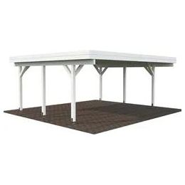 Doppelcarport Palmako "Karl", weiß, B/H/T:, Carports