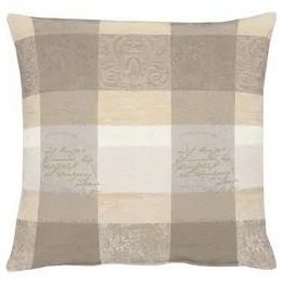 Dekokissen Apelt "3042 Zeitlos elegantes Jacquardmotiv" Gr. 1, beige (natur, gemustert), B:40cm L:40cm, Polyester, Dekokissen_Sitzkissen_Kissenh&uuml;llen, Kissenh&uuml;lle ohne F&uuml;llung, 1 St&uuml;ck
