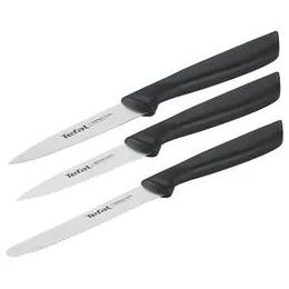 Messer-Set Tefal "Colorfood für alle täglichen Vorbereitungen", schwarz, Edelstahl, Kunststoff, Kochmesser-Sets, deutscher Edelstahl, rostfrei, leicht strukturierte Griffe, K2733S