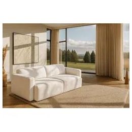 3-Sitzer Andas "Myrland", beige (cream), B:230cm H:72cm T:99cm, 100% PES, Sofas, Breite 230 cm, Chenille, Easy Clean Stoff, mit Kaltschaum