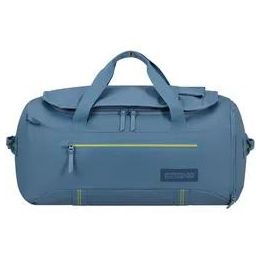 Reisetasche American Tourister "TRAILGO Duffle M 55", Gr. B/H/T: 35cm x 55cm x 25cm, blau (coronet blau), Polyester, Taschen, Handgepäcktasche Weekender Travelbag Rucksack