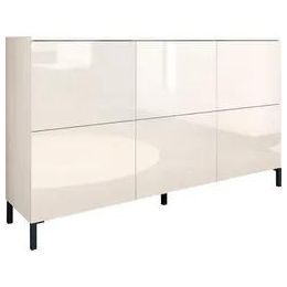 borchardt Möbel Kommode BORCHARDT MÖBEL "Haama", weiß (weiß hochglanz), B:139cm H:80cm T:35cm, Spanplatte, Sideboards, Breite 139 cm