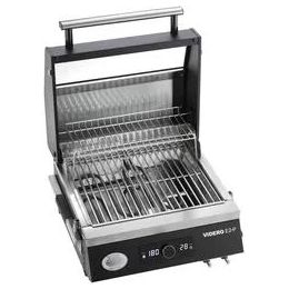 Rösle Elektrogrill RÖSLE "BBQ-Portable Videro E2-P", schwarz, B:47,5cm H:35cm T:49,5cm, Kontaktgrill_Standgrill_Tischgrill_Teppanyakigrill, tragbar, Variable Temperatursteuerung, Betrachtungsfenster