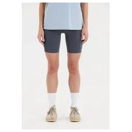 Funktionstights SOS "Leysin", Damen, Gr. XL, US-Größen, blau (dunkelblau), 77% Polyamid, 23% Elasthan, unifarben, Hosen, mit hohem Hüftbund