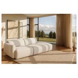 2-Sitzer Andas "Myrland", beige (cream), B:220cm H:72cm T:99cm, 100% PES, Sofas, Breite 220 cm, Chenille, Easy Clean Stoff, mit Kaltschaum