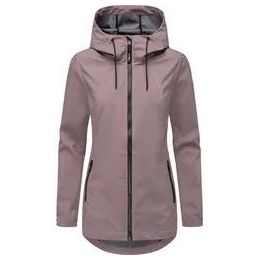 Kurzmantel Ragwear "Zuzka Sport", Damen, Gr. XS (34), lila (mauve), Obermaterial: 100% Polyester, Innenfutter: 100% Polyester, Basic, tailliert Po-bedeckend, hoch geschlossener Ausschnitt, Ärmel ohne Ärmelschlitz elastischer Bund mit innenliegendem Gummizug, Mäntel, Wasserdichter kurzer Übergangsmantel für Damen