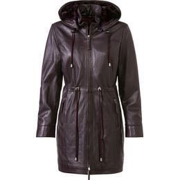 Mainpol Damen Lederjacke aus Lammnappa aubergine Größe 40