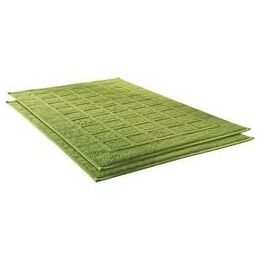 Badematte Dyckhoff "Planet" Gr. 10, grün, H:3mm, Baumwolle, Badematten, Baumwolle, 2er Set Hotelmatte
