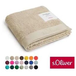 Handtuch s.Oliver "s.Oliver, Premium Qualität, 600 gr/m2, auch als Sets erhältlich", beige (natur), B:50cm L:100cm, Walkfrottier, Baumwolle, Handtücher, große Farbauswahl, auch als Duschtuch, Waschhandschuh, Gästetuch