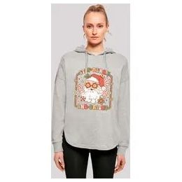 Kapuzenpullover F4NT4STIC "Stay Merry And Bright Hippie Santa", Damen, Gr. XL, grau, Obermaterial: 100% Baumwolle, oversize, Pullover, Premium Qualität, Weihnachts-Kollection