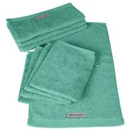 Handtuch Set Ross "Sinfonie", blau (karibik), 8 Stk., Frottier, Obermaterial: 100% Baumwolle, Handtuch-Sets, beinhaltet Gästetücher und Waschhandschuhe