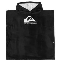 Badeponcho Quiksilver "Hoody Towel", Kinder, schwarz, 100% Baumwolle, Hausm&auml;ntel