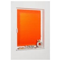 Plissee K-home "COMO" Gr. 3, orange (terra), B:60cm H:130cm, Obermaterial: 100% Polyester, Plissees