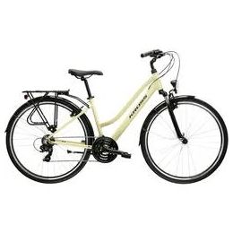Trekkingrad KROSS "Trans 1.0" Gr. 38, beige (beige, schwarz), Fahrräder, 38cm, 28 Zoll (71,12cm) hinten: 28 Zoll (71,12cm)