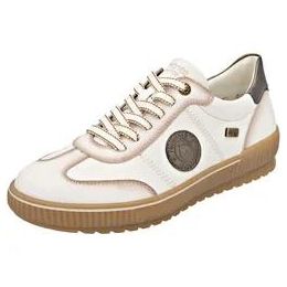 Sneaker Remonte "Remonte Sneaker Leder", Damen, Gr. 39, weiß (cotton), Leder, Schuhe