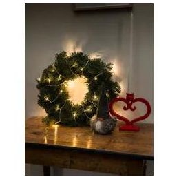 Konstsmide LED-Lichterkette "Weihnachtsdeko", Energieeffizienz: G (A-G), transparent, Dioden 50 Stk. Flammen 50 Stk., Kabellänge 3m x Gesamtlänge 6,43m, Lichterketten, Micro LED Lichterkette, 50 warm weiße Dioden
