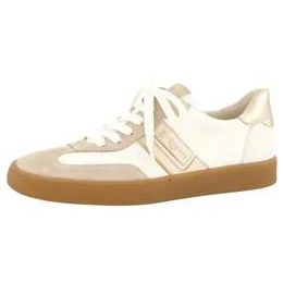 Sneaker Paul Green "Paul Green Sneaker Veloursleder/Textil", Damen, Gr. 39, weiß (weiß kombi), Textil, Veloursleder, Schuhe