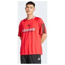 T-Shirt Adidas SPORTSWEAR "M TIRO JERSEY", Herren, Gr. XXL, rot (pure ruby), Obermaterial: 100% Polyester, Shirts