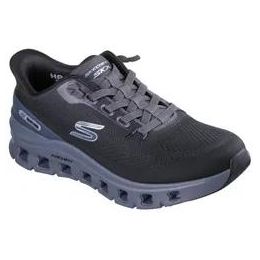 Slip-On Sneaker Skechers "ARCH FIT GLIDE-STEP PRO", Herren, Gr. 43, schwarz, grau, Textil, Schuhe, Trainingsschuh, Laufschuh mit Glide-Step Sohle, Topseller