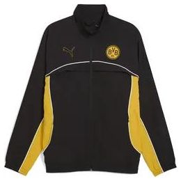 Trainingsjacke Puma "Borussia Dortmund FtblStatement Cellerator Jacke Herren", Herren, Gr. M, schwarz gelb sizzle, Obermaterial: 100% Nylon, Jacken