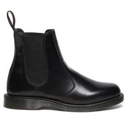 Chelseaboots Dr. Martens "Flora", Damen, Gr. 40, schwarz, Leder, Schuhe, Stiefelette, Business Schuh mit Stretcheinsatz