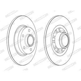 Ferodo Bremsscheibe PREMIER hinten rechts links voll 280mm für RENAULT FIAT VAUXHALL MAN NISSAN OPEL 95523187 4320600Q0M 6000620071 DDF2602-1
