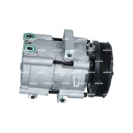 NRF Kompressor, Klimaanlage EASY FIT 12V für FORD JAGUAR 1406034 4749934 1018797 32212