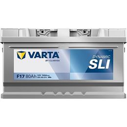 Varta Starterbatterie DYNAMIC SLI 12 V, 80 Ah, 740 A 12V 80Ah 740A für RENAULT PEUGEOT LAND ROVER FIAT / LANCIA CITROËN FORD PORSCHE VOLVO OPEL CHEVRO