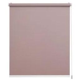 Rollo LICHTBLICK ORIGINAL "Klemmfix, ohne Bohren" Gr. 3, rosa, weiß, weiß, B:120cm H:190cm, Polyester, Rollos, Steuerbar mit Bluetooth-App, integrierter Elektromotor und Akku