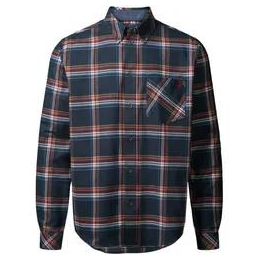 Langarmhemd MCS "MCS Shirt Franck", Herren, Gr. S, Normalgrößen, schwarz sapphire, Obermaterial: 60% Baumwolle, 40% Polyester, Hemden