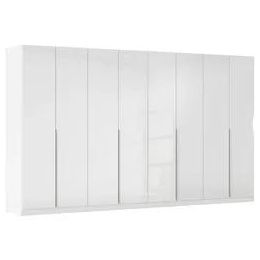 Drehtürenschrank Rauch "Kleiderschrank Schrank Garderobe AGORDO TOPSELLER Schlafzimmer", alpinweiß, hochglanz weiß, B:360cm H:210cm T:54cm, Holzwerkstoff, Schränke, durchdachte Innenausstattung, in 7 Breiten und 2 Höhen MADE IN GERMANY, Topseller