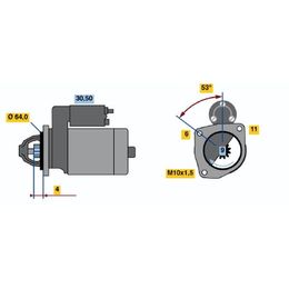 Bosch Starter 12V für RENAULT PEUGEOT CITROËN NISSAN 7700864608 7700867838 5802X6 0 986 017 840