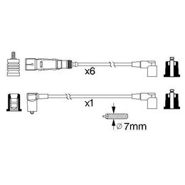 Bosch Z&uuml;ndleitungssatz f&uuml;r MERCEDES-BENZ A1101506318 A1101507018 A1101507118 0 986 356 335