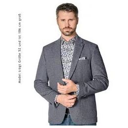 Sakko Venti "Venti Sakko uni", Herren, Gr. 50, blau, 52% Polyester, 47% Baumwolle, 1% Elasthan, Sakkos