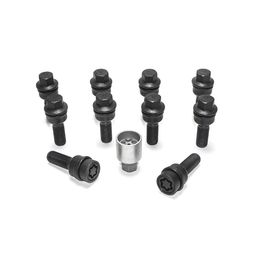 H&R Radbolzen Radschraube schwarz B1454007ASET