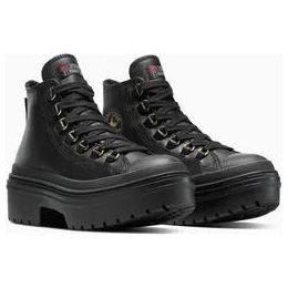 Winterstiefel Converse "CHUCK TAYLOR ALL STAR LUGGED HEEL CC", Damen, Gr. 38, schwarz, schwarz, gold, Textil, Schuhe, Winterschuhe, Winterboots, Snowboots, wasserdicht