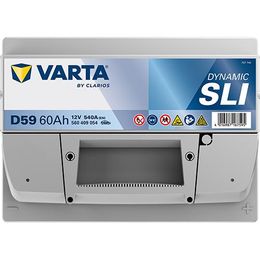 Varta Starterbatterie DYNAMIC SLI 12 V, 60 Ah, 540 A 12V 60Ah 540A für VW FIAT / LANCIA AUDI TOYOTA PORSCHE OPEL NISSAN RENAULT MAZDA FORD BENTLEY CHE