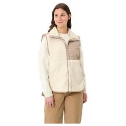 Fleeceweste Vaude "WOMEN'S NAJUN FLEECE VEST", Damen, Gr. 40, beige (ecru), Obermaterial: 100% Polyester, Westen