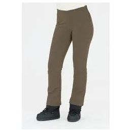 ENDURANCE ATHLECIA Softshellhose ATHLECIA "Vikki", Damen, Gr. 44, EURO-Größen, grün (olivgrün), 82% Polyamid, 18% Elasthan, unifarben, lang, Hosen, mit DWR-Treatment