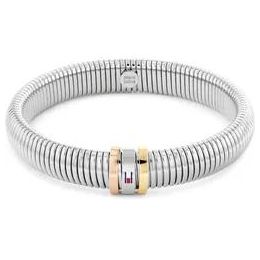 Armband Tommy Hilfiger "STRETCH BRACELETS", edelstahlfarben, blau, weiß, rot, Armbänder, Damen, 16,5cm, Edelstahl