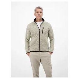 Sweatjacke Lerros "Lerros Fleecejacke für Herren - warm, leicht, urban", Herren, Gr. XL, foam weiß, 100% Polyester, Sweatjacken