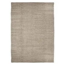 Teppich Pad "Snap", beige, B:170cm H:5mm L:200cm, Baumwolle, Wolle, Teppiche, handgewebt, reine Wolle, meliert, gestreift, Wohnzimmer