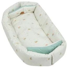 Bettnestchen Sterntaler "Fuchs Filou", lichtgrau, Obermaterial: 80% Baumwolle, 20% Polyester. Füllung: 100% Polyester, Bettnestchen