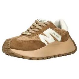 Sneaker Steve Madden "Steve Madden Sneaker Veolurs/Textil/Synthetik", Damen, Gr. 39, chestnut, Textil, Veloursleder, Schuhe