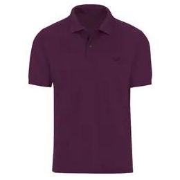 Poloshirt TRIGEMA "TRIGEMA Poloshirt DELUXE Piqué", Damen, Gr. XL, aubergine, 100% Baumwolle, Basic, Shirts